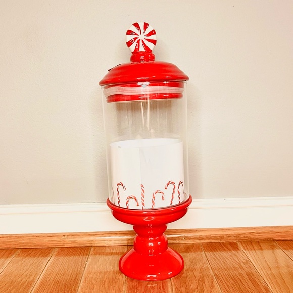 Peppermint And Pine | Holiday | New Peppermint Glass Candy Jar | Poshmark